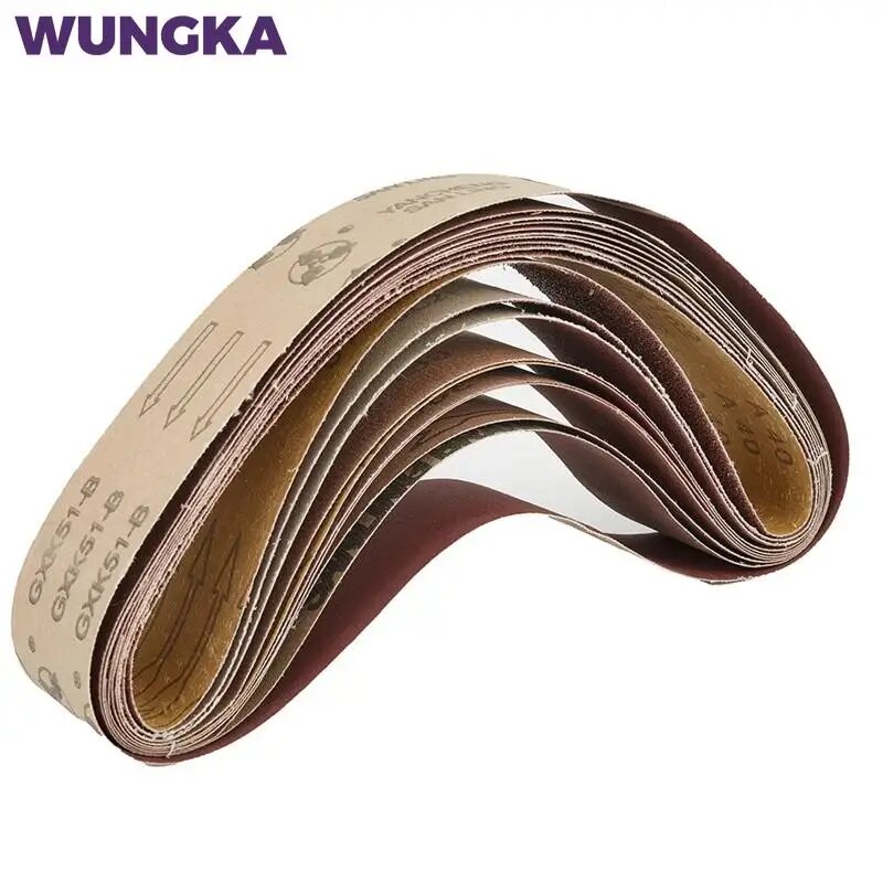 Шлифовальные ленты WUNGKA 686*50 мм, 10 шт, Grit 1000