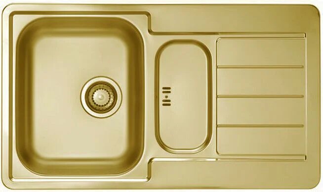 Мойка LINE 30 MONARCH GOLD 860X500 в компл. с выпуском без сифона