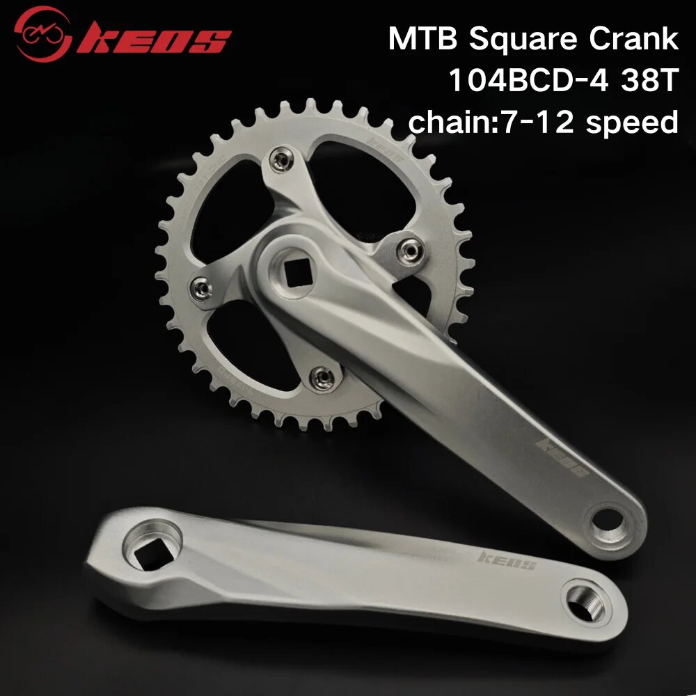 Шатуны KEOS MTB 104BCD 38T, silver