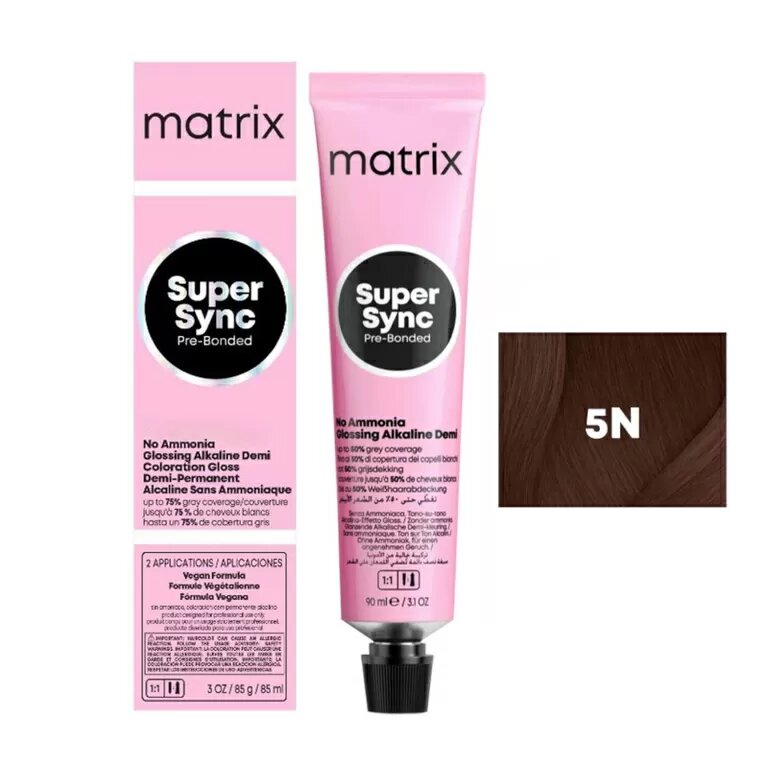 Matrix Краска для волос Super Sync Pre-Bonded 5N 90 мл 90 мл
