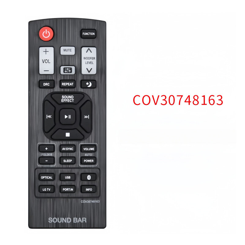 Замена пульта ДУ для LG Soundbar COV30748163 Английские клавиши Беспроводной пульт для ТВ и Soundbar
