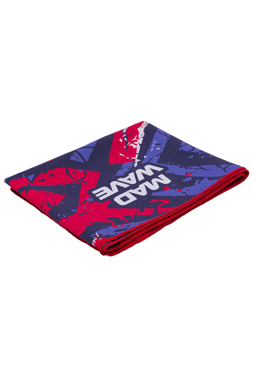 Полотенце MAD WAVE Microfiber towel Dynamic, микрофибра, размер 40*80 см, цвет фиолетовый
