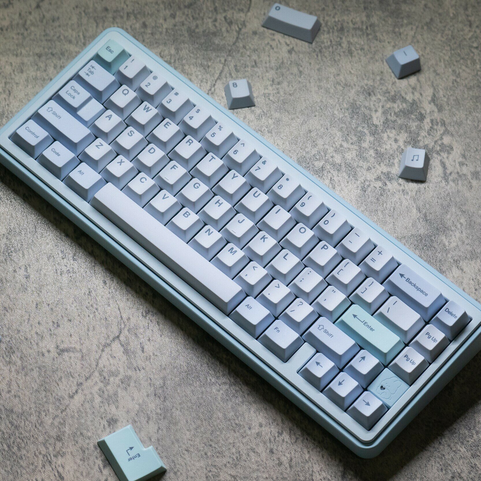 Клавиши для клавиатуры PBT 143 клавиши OEM боковая печать подсветка 5D сублимация звездный свет в коробке