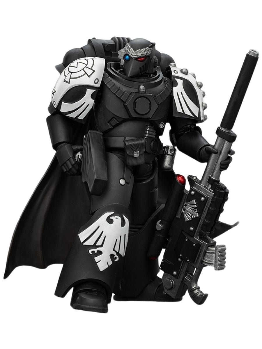 Подвижная фигурка JOYTOY Warhammer 40K Raven Guard Mor Deythan with Nemesis bolt rifle, Игры для персонажей Коллекция подарков на день рождения