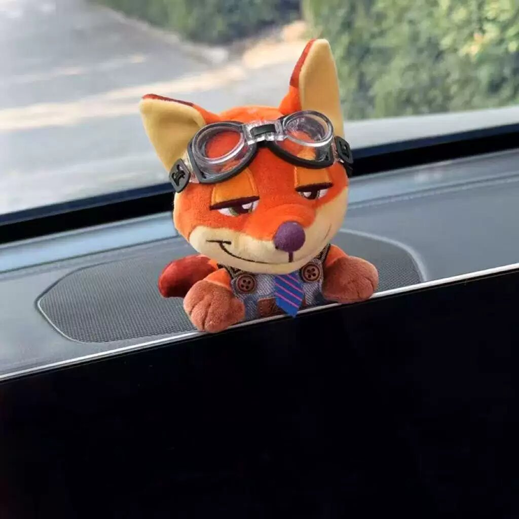 Декорация Zootopia Ник в стиле авиатор, деним, для салона автомобиля, 1 шт.