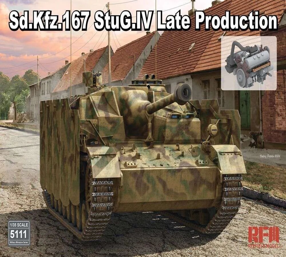 RYEFIELD RM5111 1/35 Sd. Kfz.167 StuG.lV Комплект модели танка позднего производства Танки