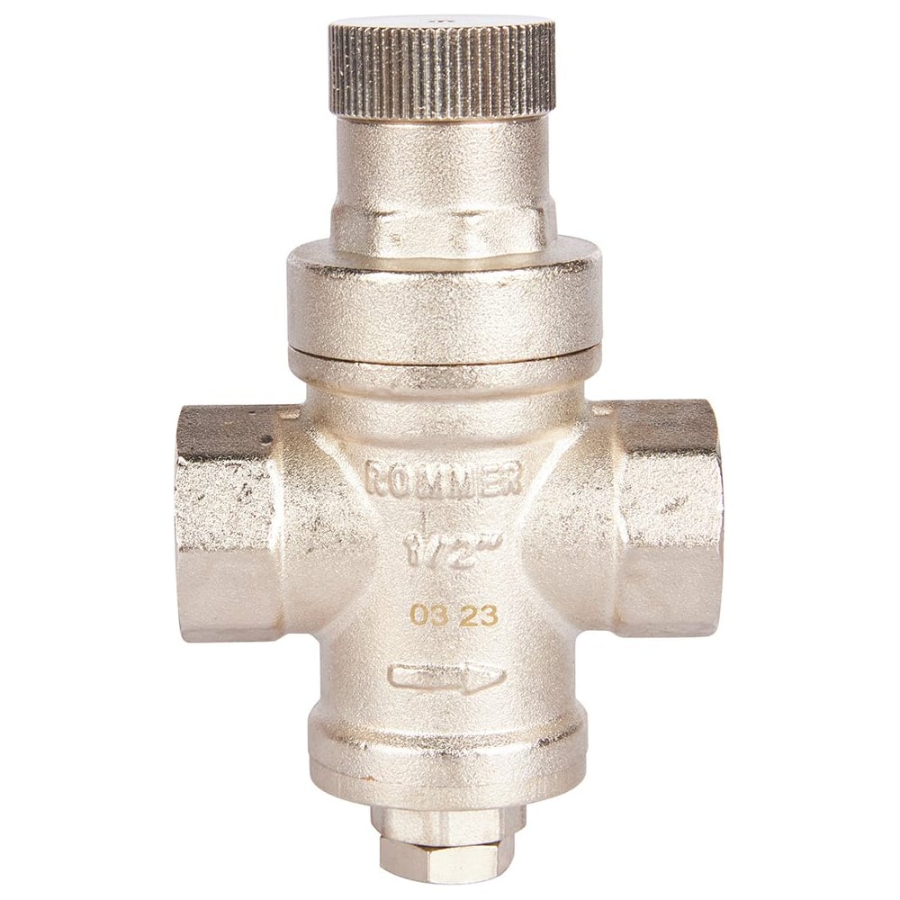 Редуктор давления ROMMER RVS-0009-000015 PN16 вн/вн 1/2 без подключения манометра RG00921SM0BURM