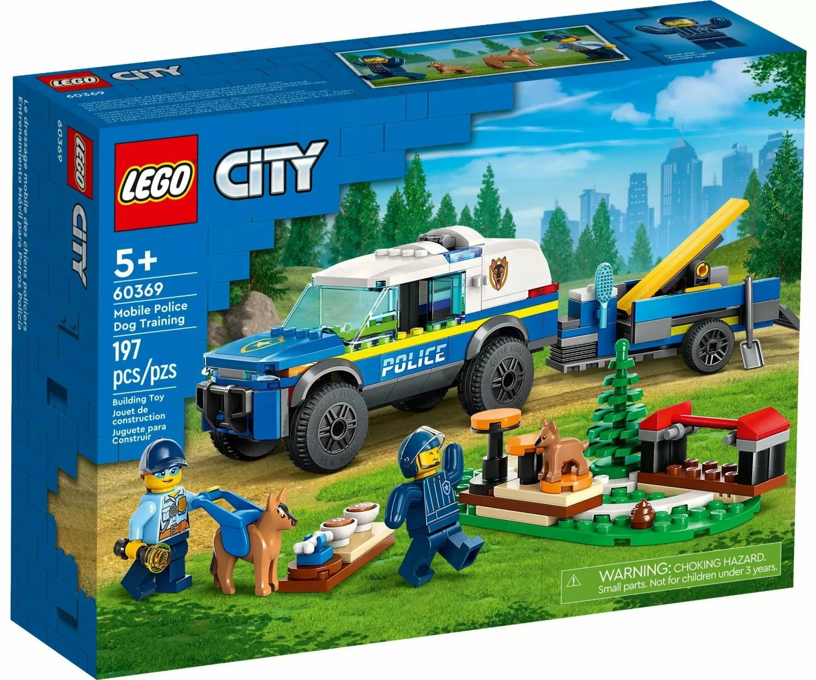 Конструктор LEGO CITY 60369 Дрессировка собак мобильной полиции
