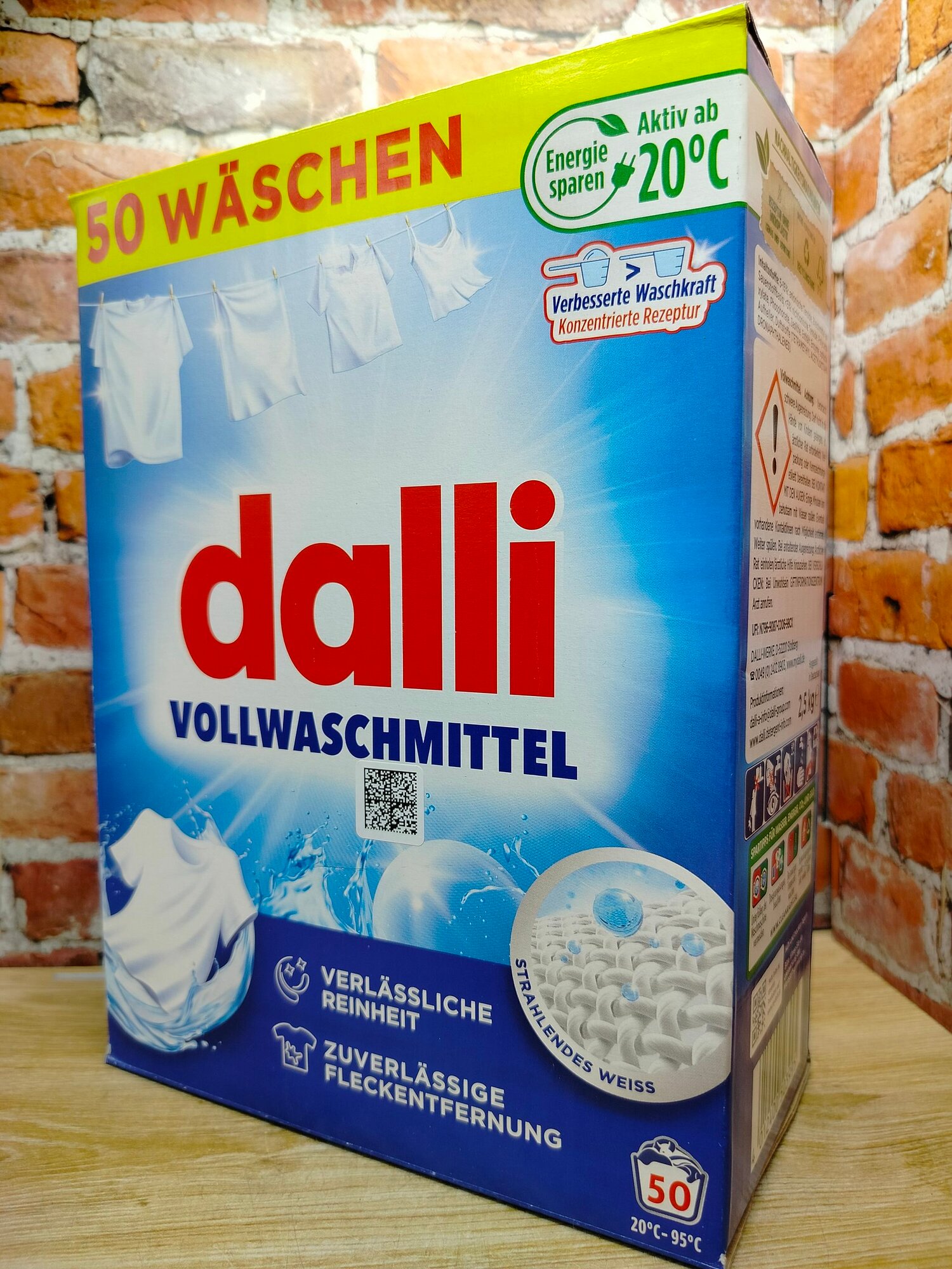 Dalli Стиральный порошок 2500 г 50 стирок Для белых тканей, Для деликатных тканей