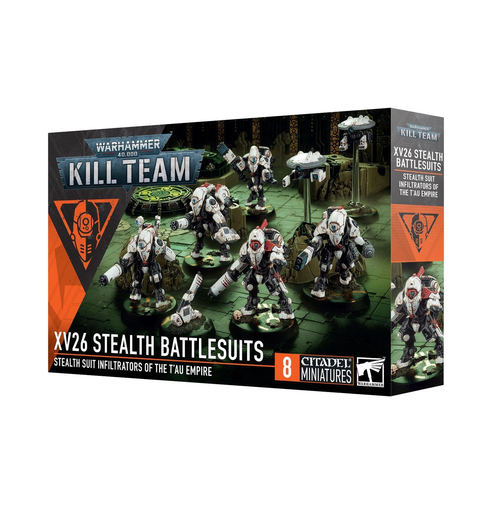 Warhammer 40 000 (Вархаммер 40 000): миниатюры Kill Team - XV26 Stealth Battlesuits, набор, арт. 102-13