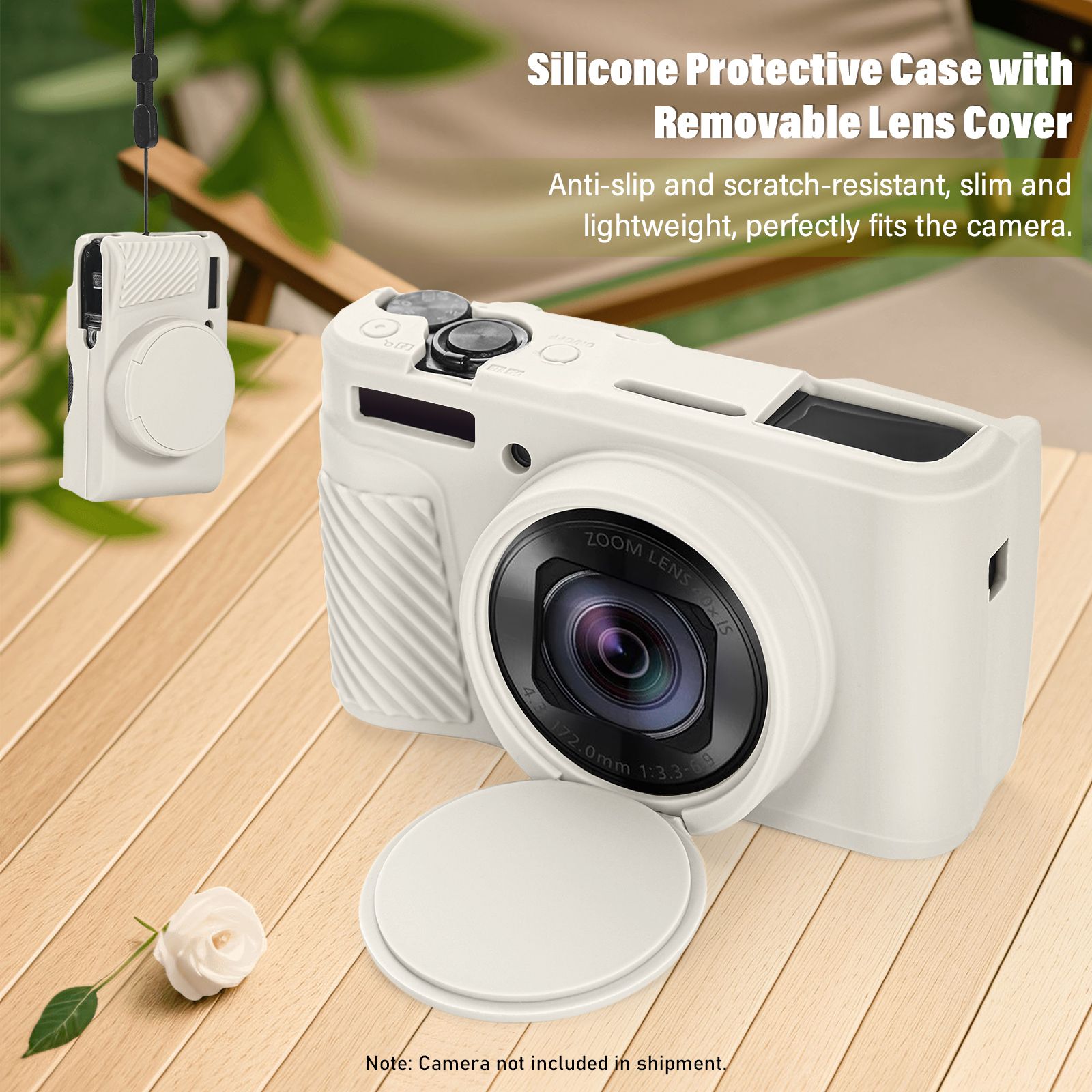 Мягкий силиконовый чехол с защитной пленкой для камеры Canon PowerShot SX740 HS/SX730 HS