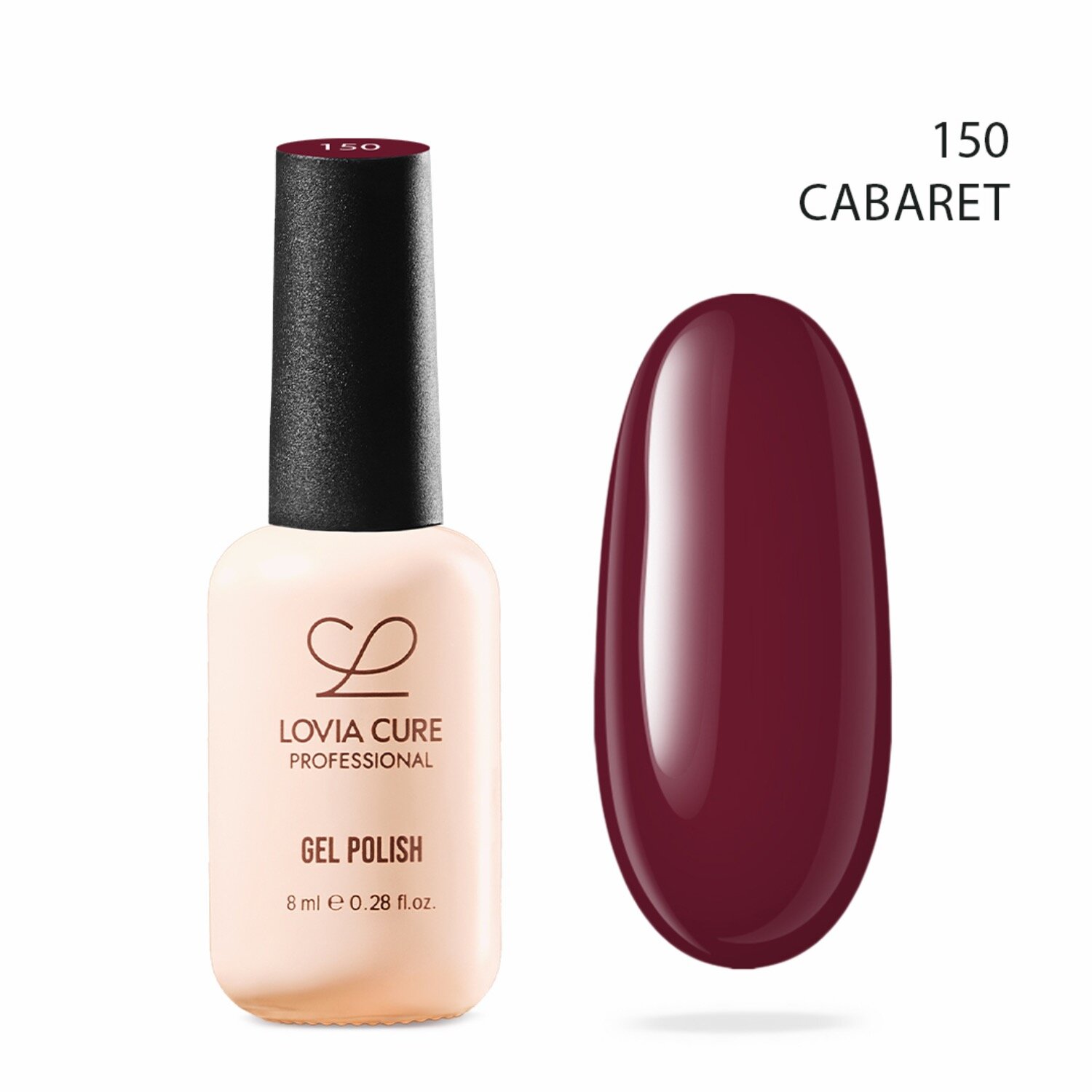 Гель-лак LOVIA CURE 150 Cabaret 8 мл Мулен Руж