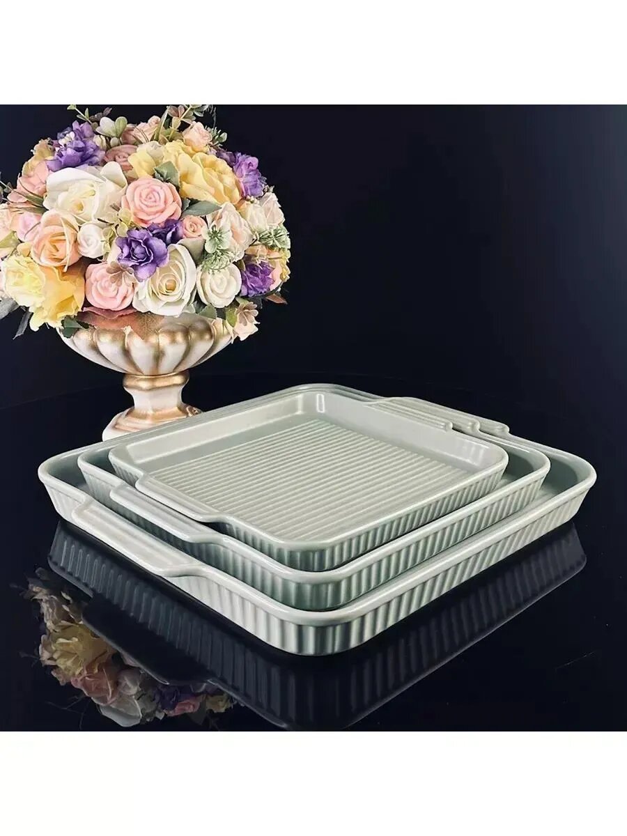 Форма для запекания фарфор, 25x25 см