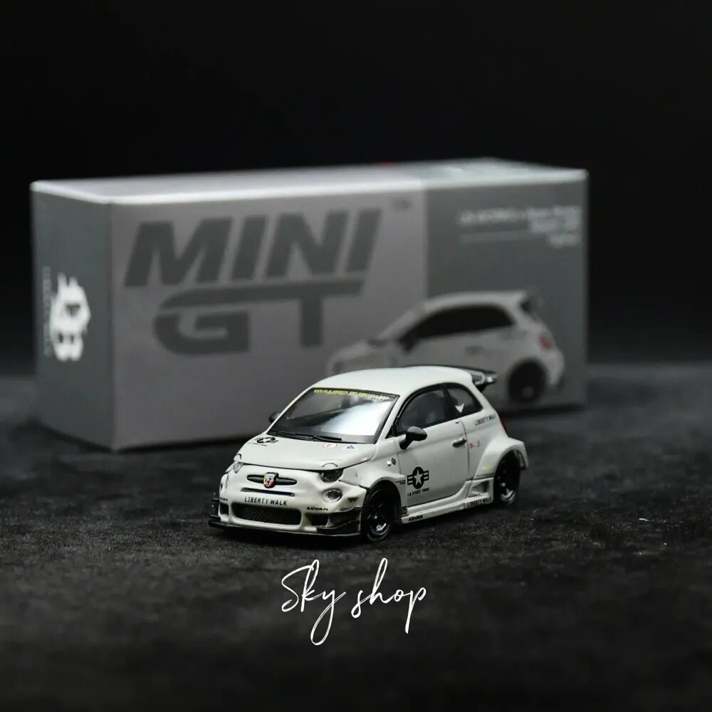 Машинка MINI GT 1:64 #1064 Abarth 595 LB-WORKS x Abas Works Fighters