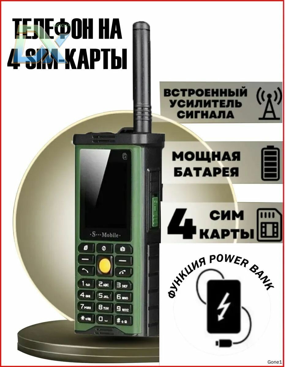 Мобильный телефон, синий, зеленый