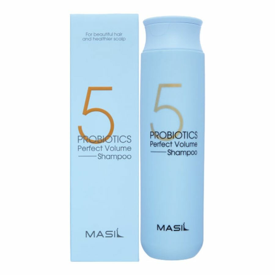 Шампунь MASIL 5 Probiotics Perfect Volume бессульфатный для объема волос, 300 мл.