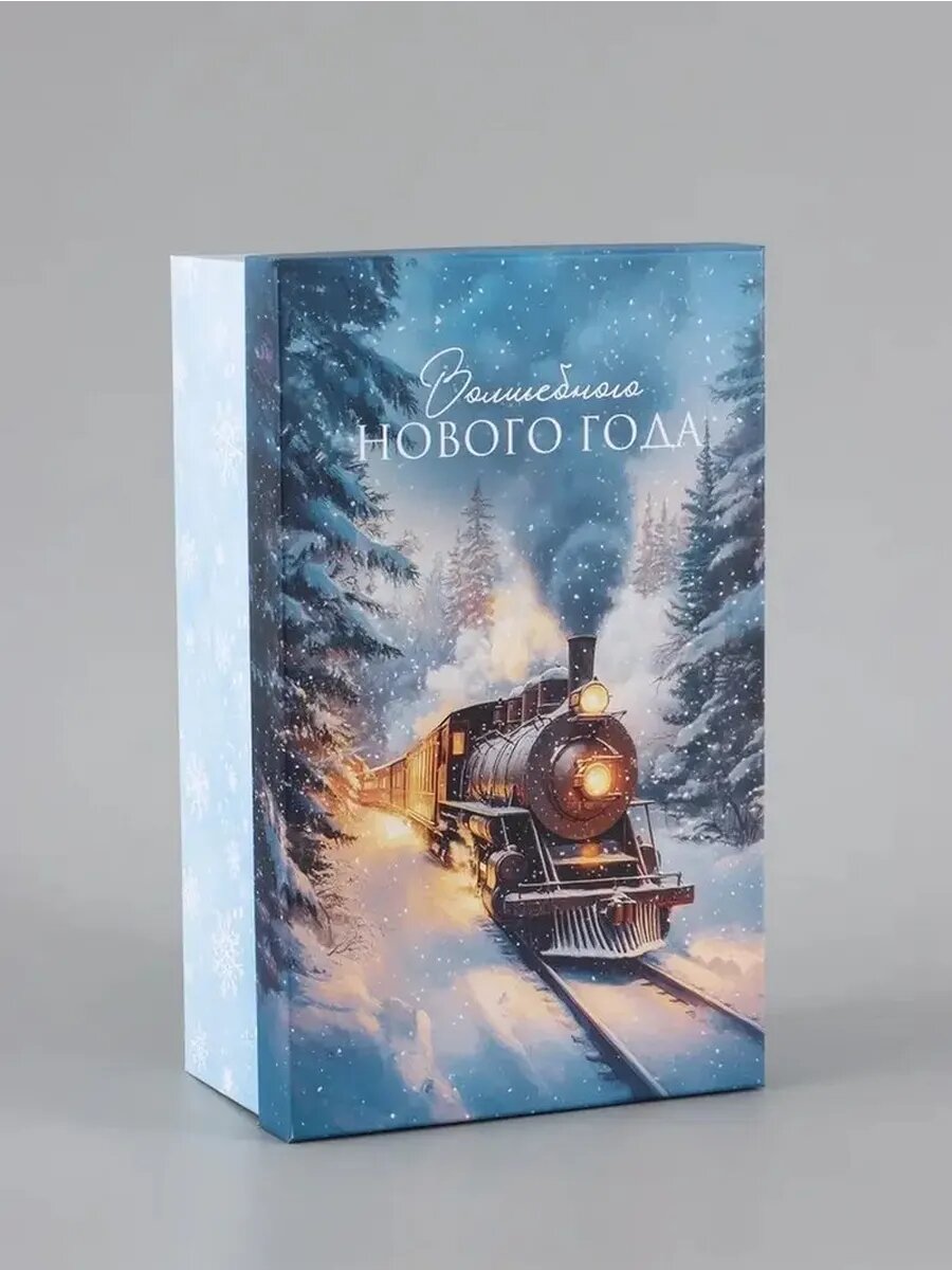 Новогодняя подарочная коробка большие размеры