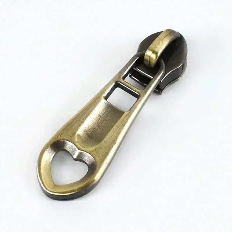 Ползунки на молнию бронзовые ZT169-Brass, 10 шт.