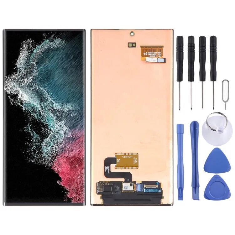 For Samsung Galaxy S22 Ultra 5G SM-S908B Оригинальный ЖК-экран Super AMOLED для Samsung Galaxy S22 Ultra 5G SM-S908B с дигитайзером в полной сборке