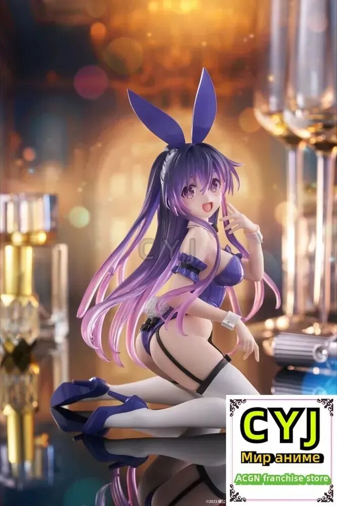 TAiTO Аниме Фигурка/DATE A LIVE Desktop Cute Figure Yatogami Tohka Bunny girl/CYJ