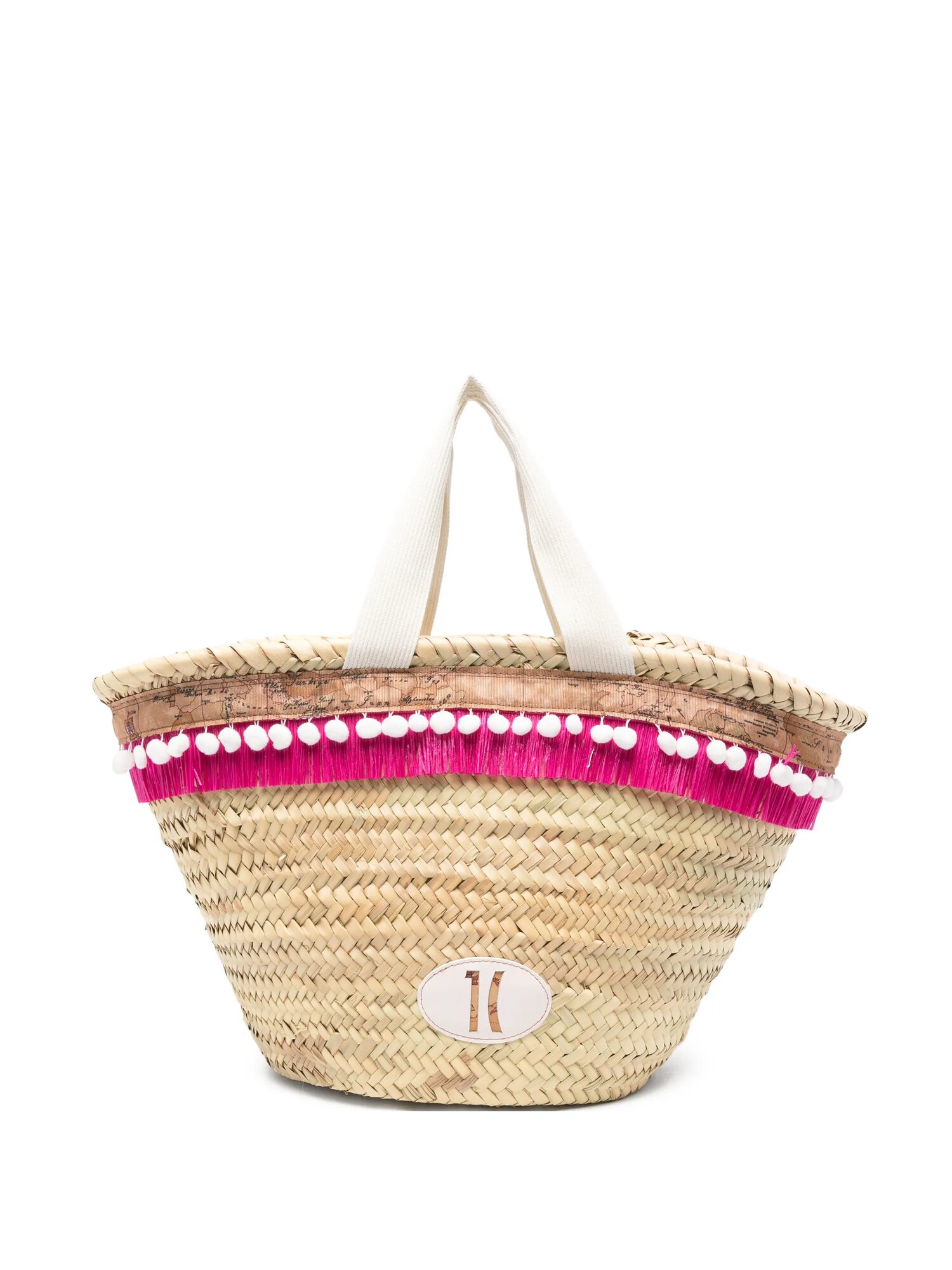 Сумка Fringe pom-pom tote bag