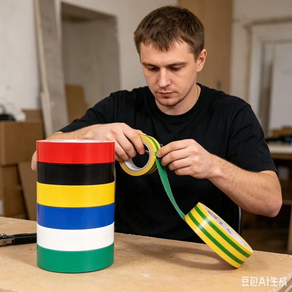 Изолента 15 мм 5 м 130 мкм, 7 шт.