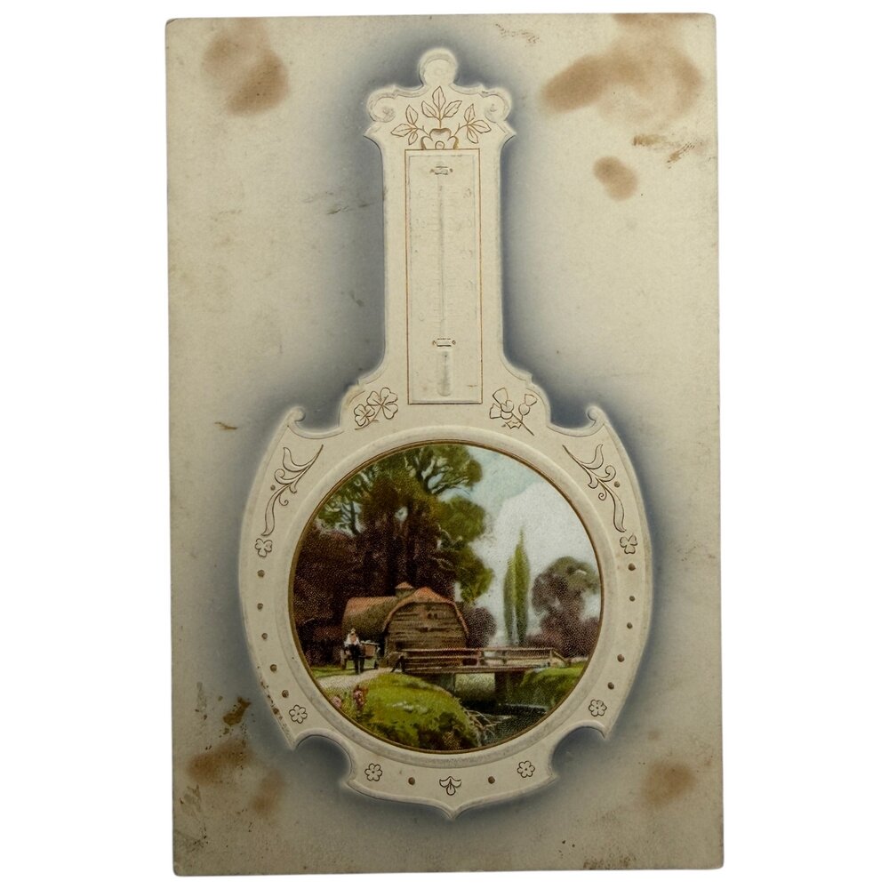 Почтовая открытка "Старая мельница у ручья" 1900-1910 гг. Германская Империя