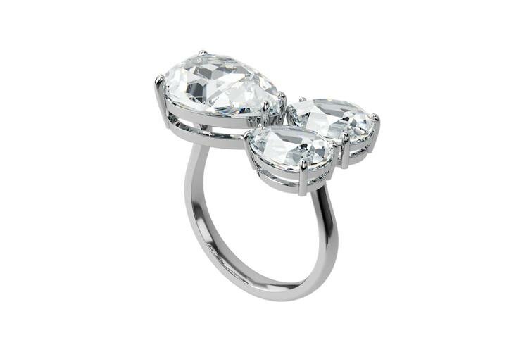 Кольцо-кулон, кристаллы Swarovski