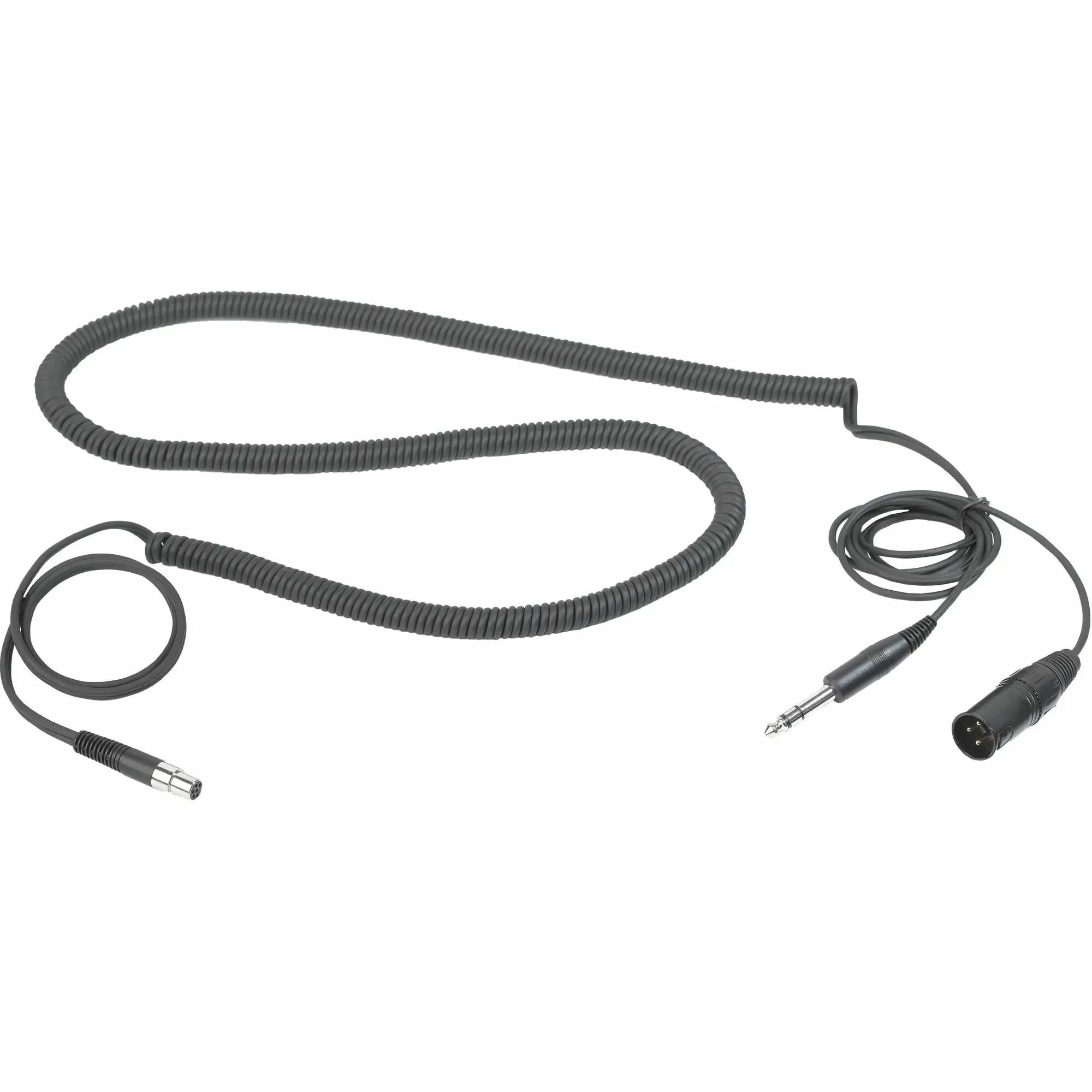 Кабель для гарнитуры AKG MK HS Studio D mini‑XLR — XLR male 3-pin + джек 6.3 мм стерео, витой, 1.8–2.5 м