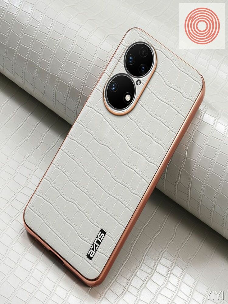 AZNS Защитный Чехол Для Huawei P50 PRO (Хуавей П50 Про) с тиснением под кожу крокодила Чехол для делового телефона