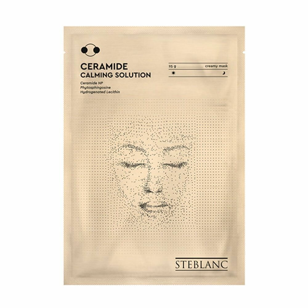 Steblanc Ceramide Calming Solution Cream Sheet Mask Тканевая крем маска для лица успокаивающая, 25 г.
