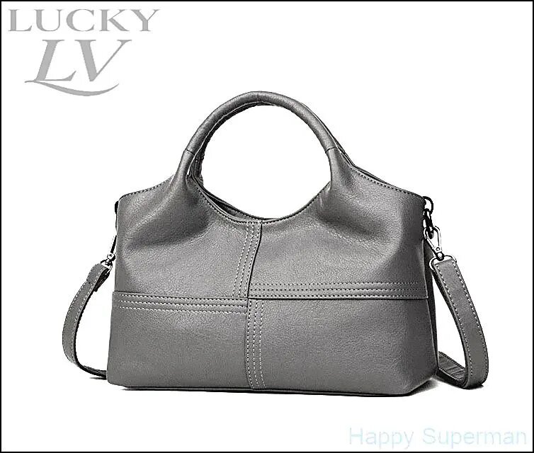 Женская сумка LUCKY LV серая, артикул 3396368567