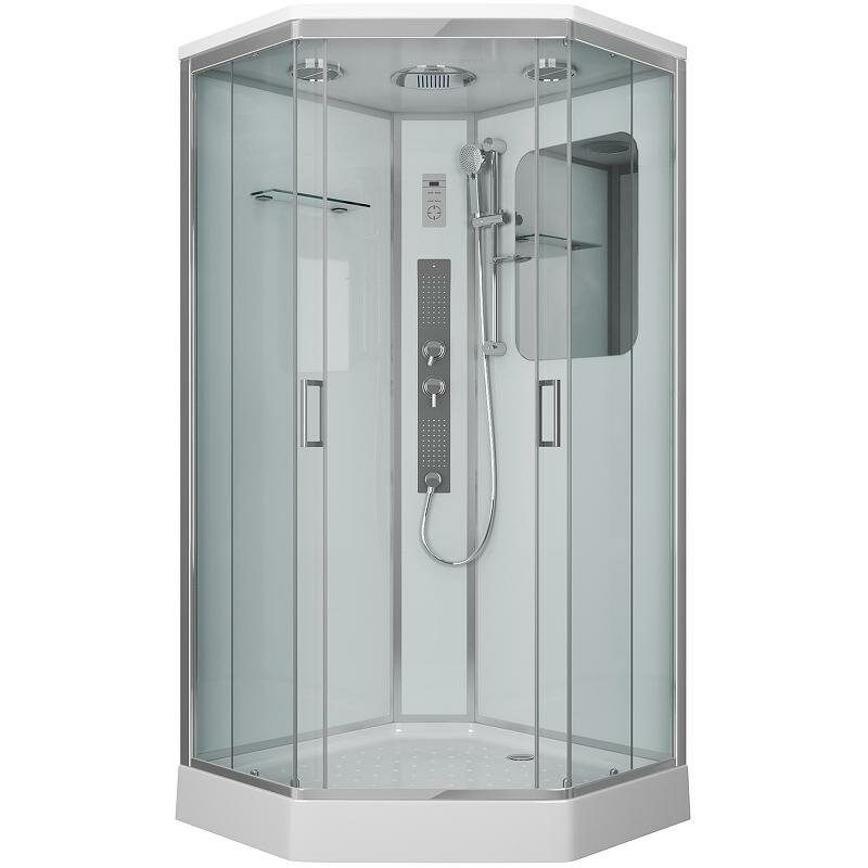 Душевая кабина Niagara Premium 90x90 60010114GD профиль хром, с гидромассажом