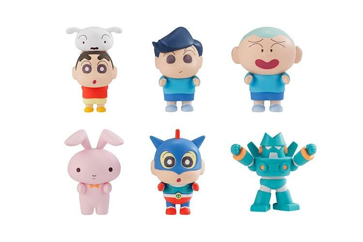 Капсульные игрушки унисекс BANDAI Shinnosuke Nohara Toru Kazama Crayon Shin chan Queue Collection 2, Full Box 6 Pcs