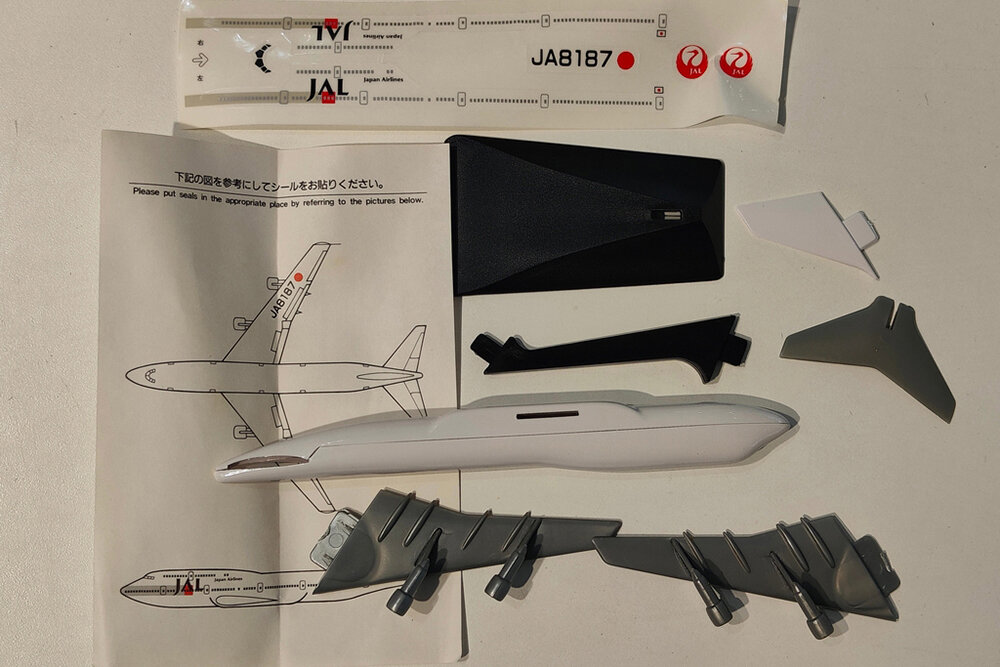 Модель коллекционная PAUDI Boeing 747 sud japan air lines JA8187 (сборная модель) / боинг 747 суд япония эр лайнс JA8187