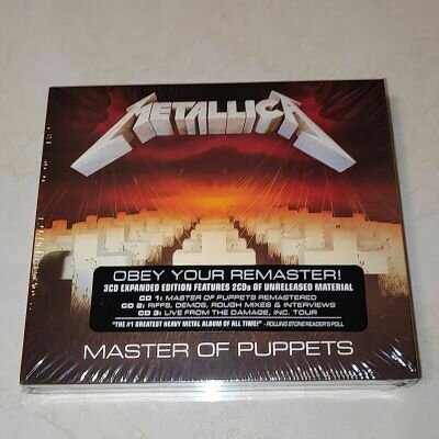 Музыкальный Диск Metallica Master of Puppets Expanded Edition Трэш-метал Альбом С Бонусными Материалами Для Прослушивания И Коллекции