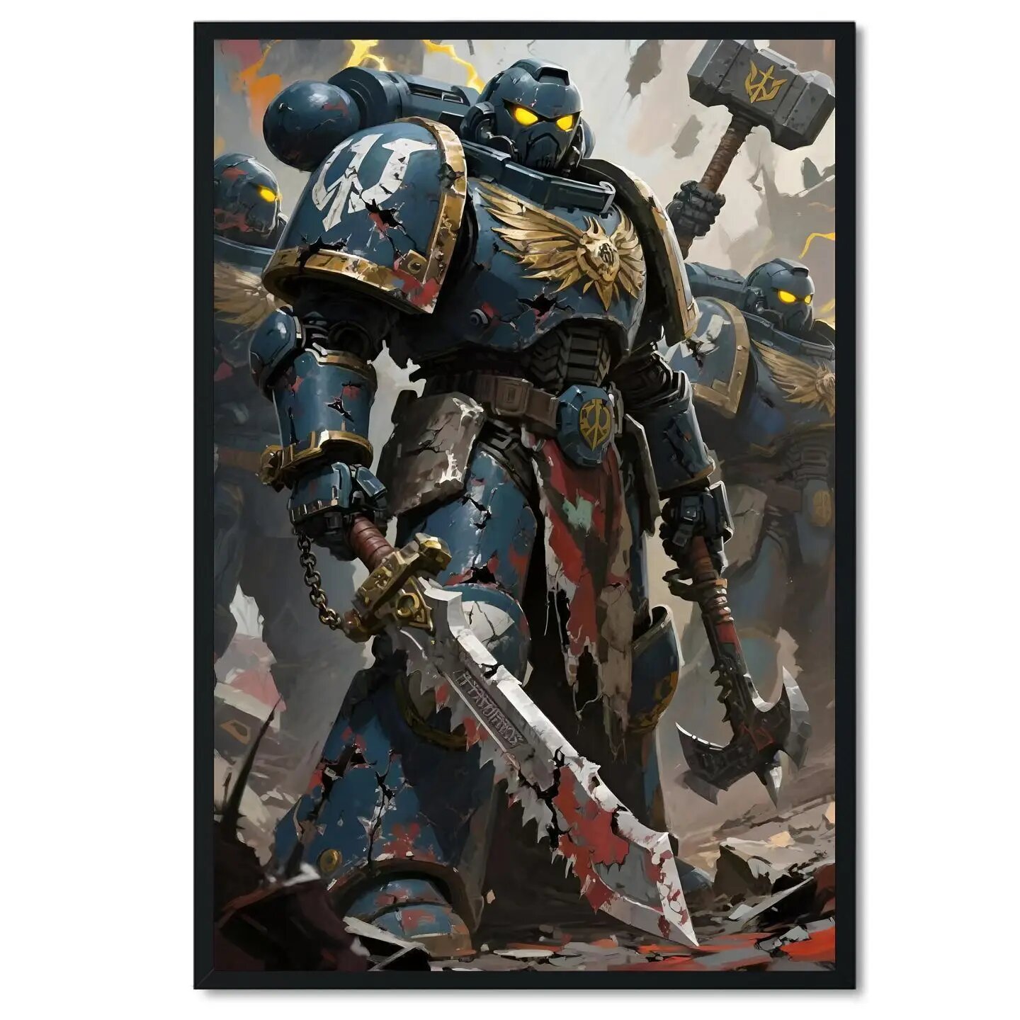 JOY TOY Starforged Warhammer 40K Постер ZC04-01, 42X60cm Frameless