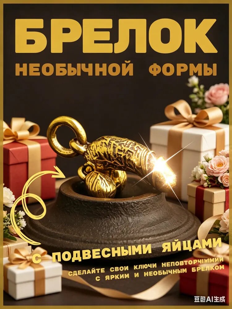 Брелок на ключи, брелок член (пенис)