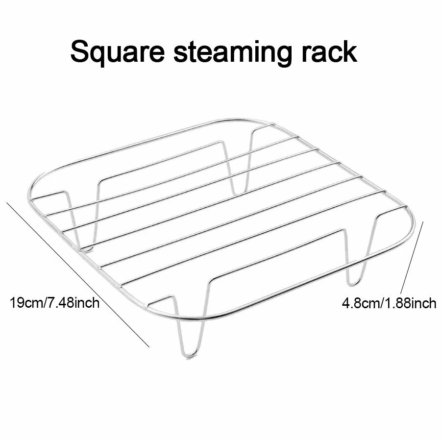 Аксессуары для аэрофритюрниц COSORI 5.5L/6L/6.2L/6.4L и Ninja AF180EU 6.2L 8inch square steam
