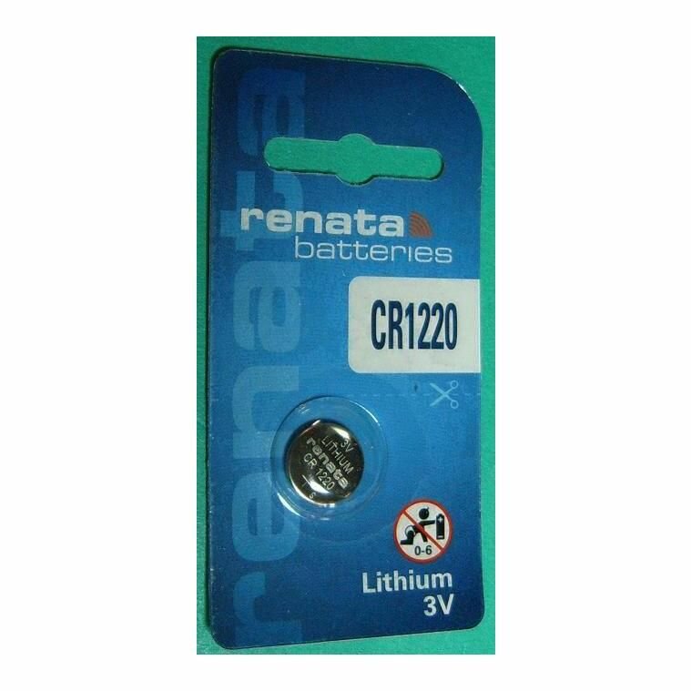 Батарейка литиевая CR1220 Renata BL1 Lithium 3в