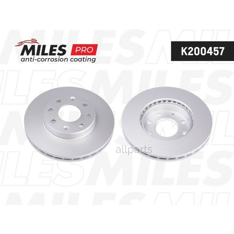 MILES K200457 Диск тормозной CHEVROLET LANOS/AVEO/SPARK/ASTRA F/CORSA B/VECTRA A передний вент
