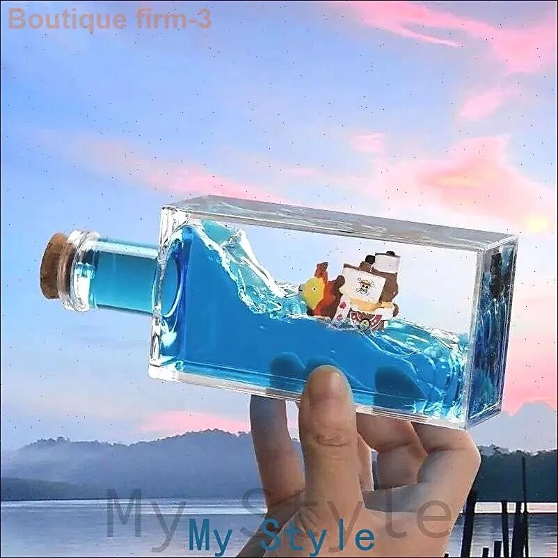 Ван-Пис, Коллекционная модель корабля, дрейфующая бутылка, One Piece Drift Bottle, украшение для рабочего стола, Thousand Sunny/Тысяча солнечных