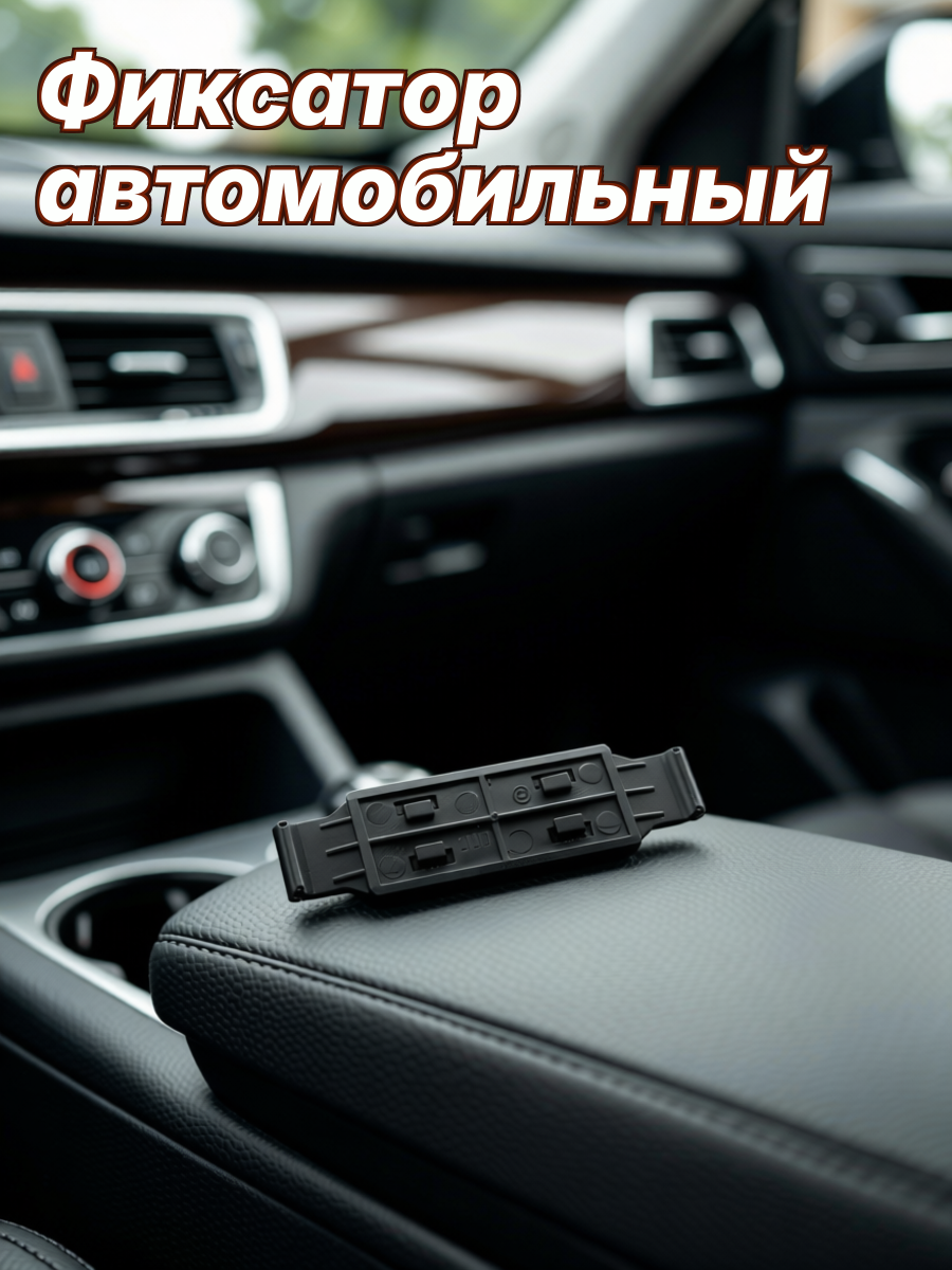 Чёрные пластиковые крепления для видеорегистратора с ремнями для крепления на зеркале заднего вида 4 шт
