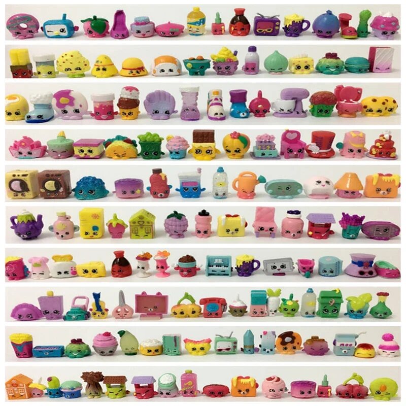 Коллекционные аниме фигурки фруктов, овощей и еды 3-4см 10Pcs Different