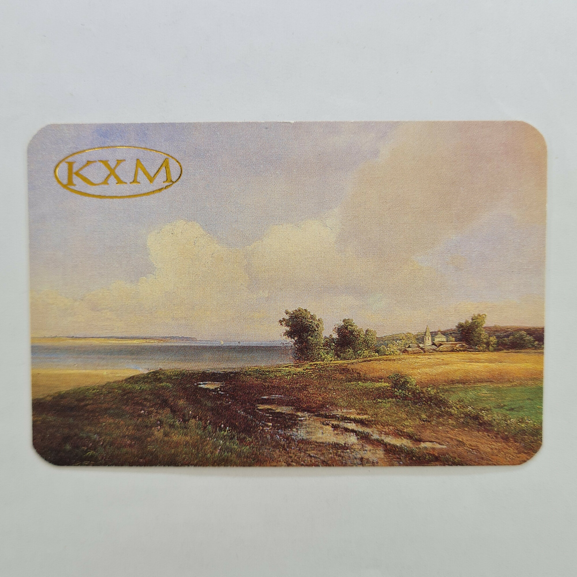 Карманный календарик 1992. Саврасов Волга, пейзаж, Калужский художественный музей. Календарь винтажн