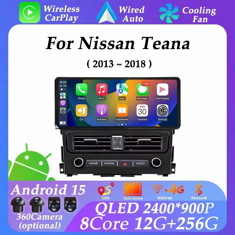 Speed SDavi Для Nissan Teana 2013-2018 8+128GB 12.3_ Дюймов Экран Carplay Huawei Hicar