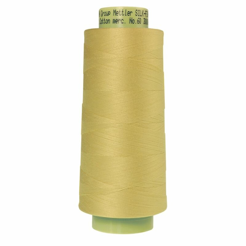 Нить для машинного квилтинга METTLER "Silk Finish", Cotton 60, 2743 м, цвет 1412, Lemon Frost