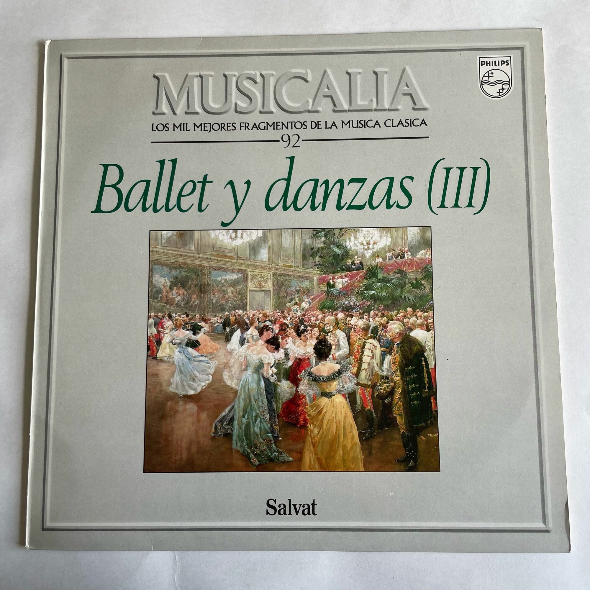 Винтажная виниловая пластинка LP Сборник Классических Балетов Musicalia 92. Ballet Y Danzas (III) (Испания 1987)