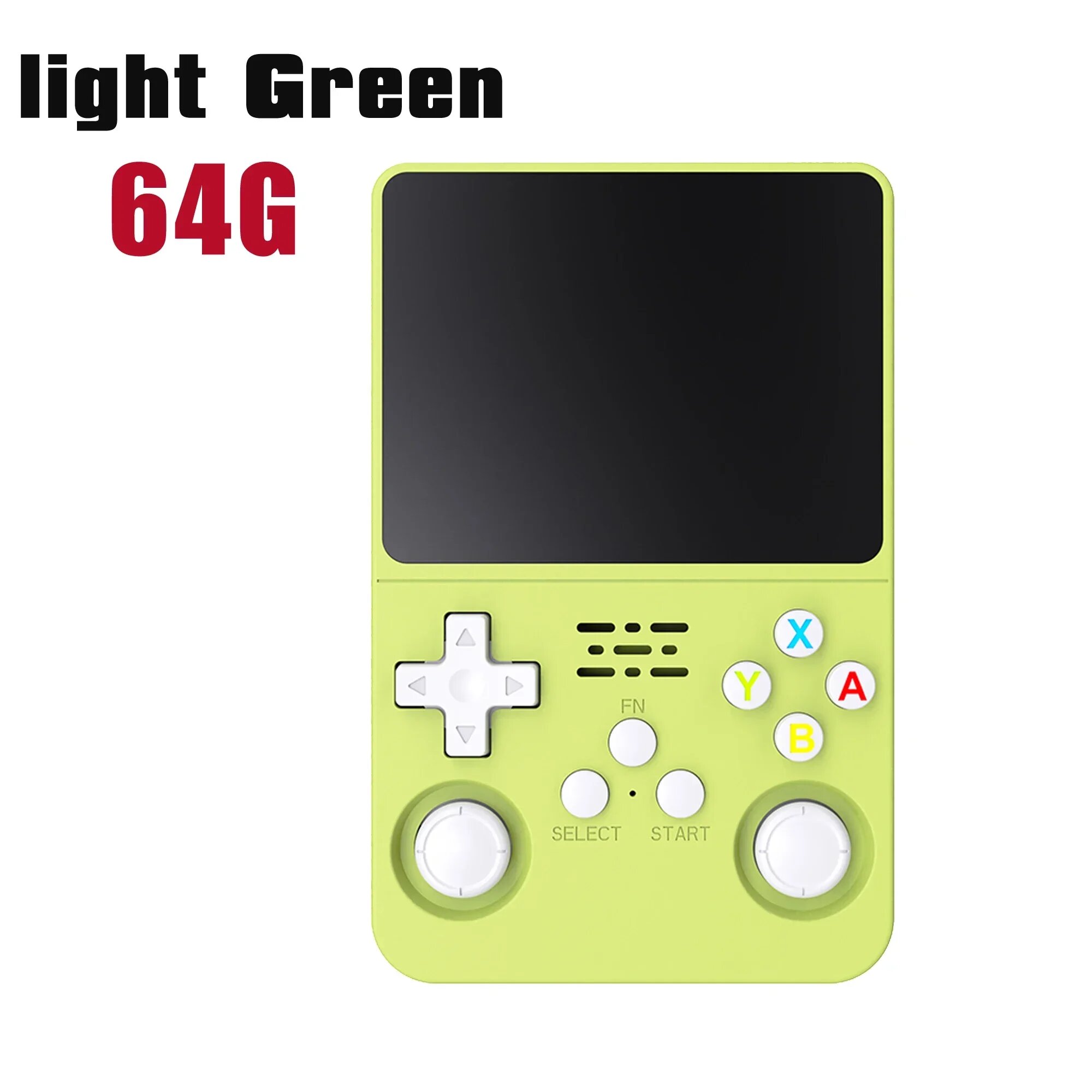 BOYHOM Портативный геймпад с HD экраном 3.5" Зеленый, Light Green 64G