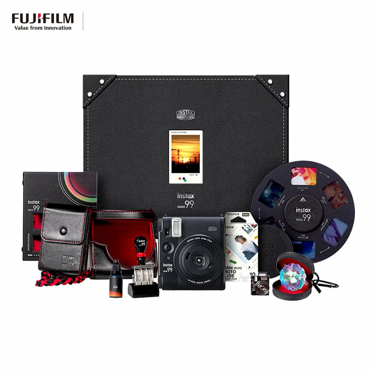 FUJIFILM instax mini99 фотоаппарат моментальной печати — подарочный набор «Сияющий блеск»